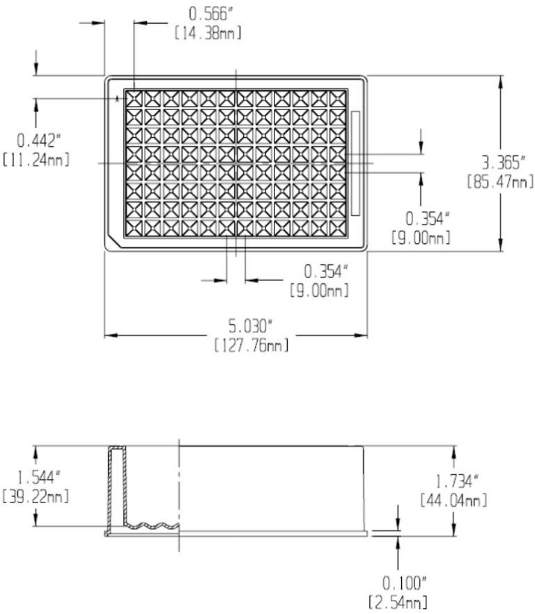 300 ml Reservoir plate: V bottom - Porvair Sciences